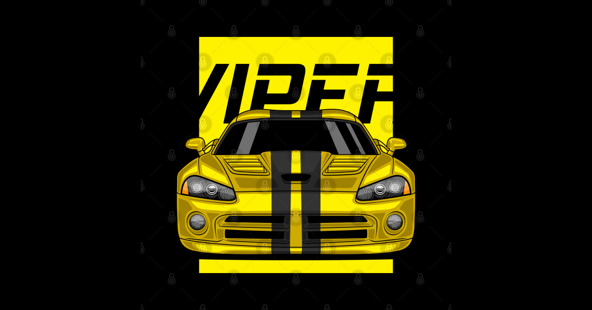 Yellow Front Viper V10 - Viper - Sticker | TeePublic