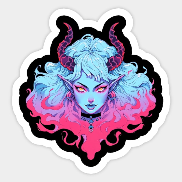 devil girl - Devil Girl - Sticker | TeePublic
