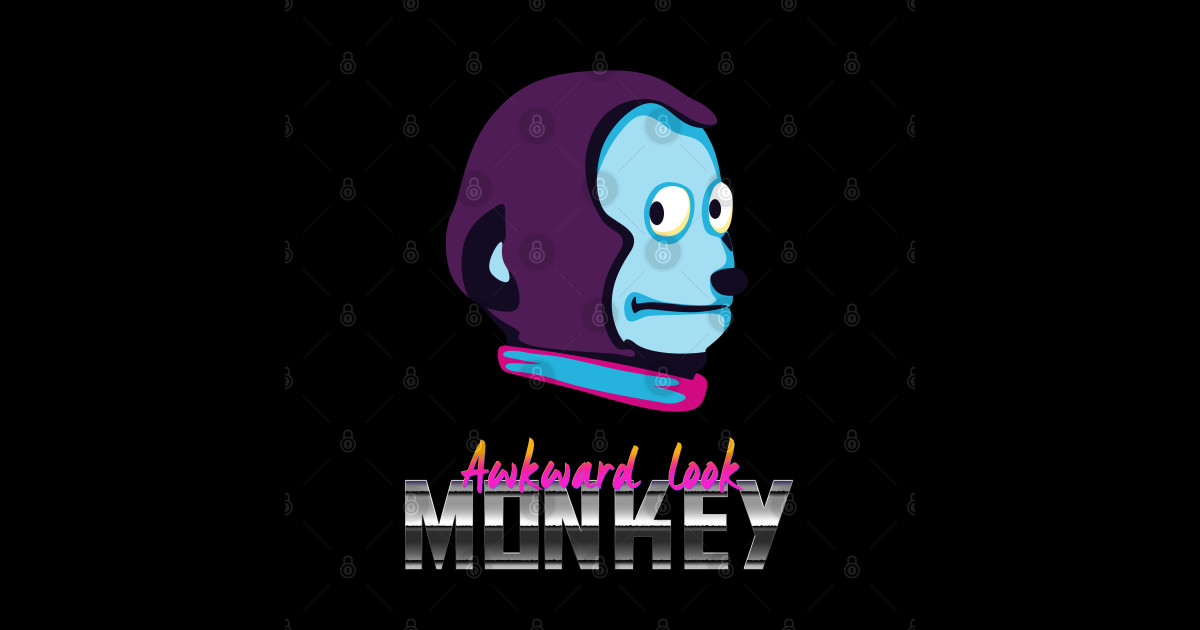 Awkward look monkey puppet - Monkey - Sticker | TeePublic