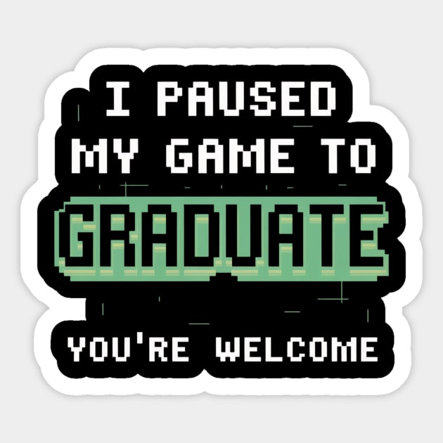Gamer Graduate Graduation - Graduate - Sticker | TeePublic