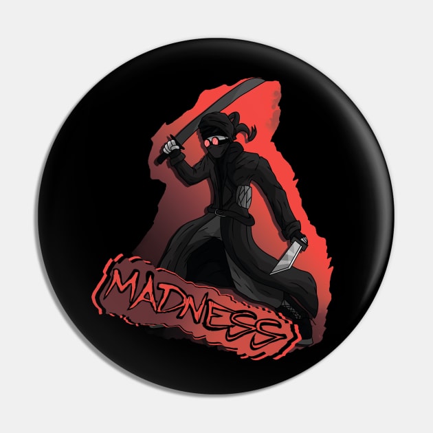 MADNESS COMBAT Humanoid Hank graffiti - Hank - Pin | TeePublic