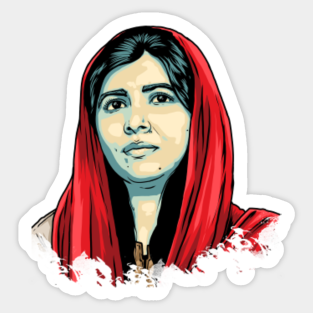 Malala Yousafzai Malala Yousafzai Stickers for Sale | TeePublic
