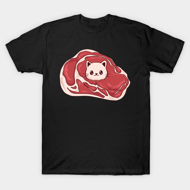 Meatcore Aesthetic Weirdcore Kawaii Cat Meat - Meatcore - T-Shirt ...