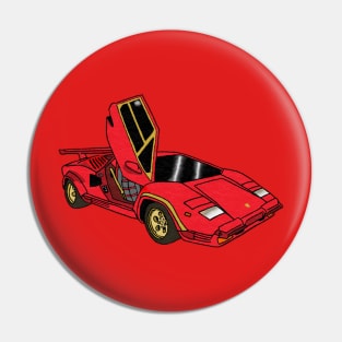 Lamborghini Countach Racing Car Pins and Buttons for Sale | TeePublic