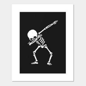 Dabbing Skeleton Shirt Dab Hip Hop Skull Dabbin White - Skull - T-Shirt ...