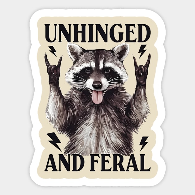 Unhinged and Feral Racoon, Funny Meme, Vintage Feral Racoon - Funny ...