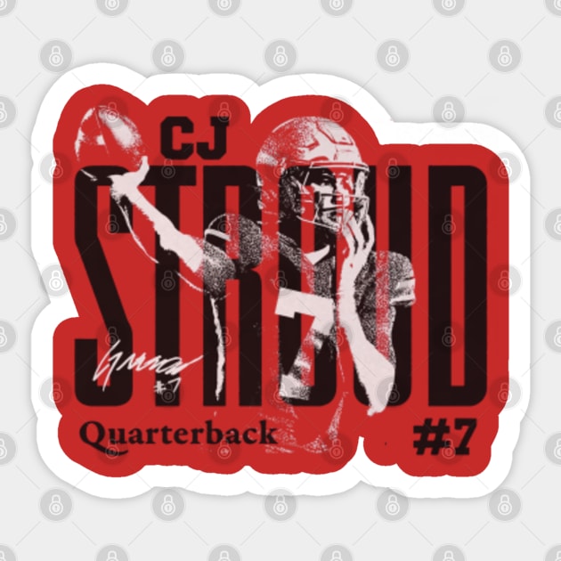 C.J. Stroud Houston Overlay - Cj Stroud - Sticker | TeePublic