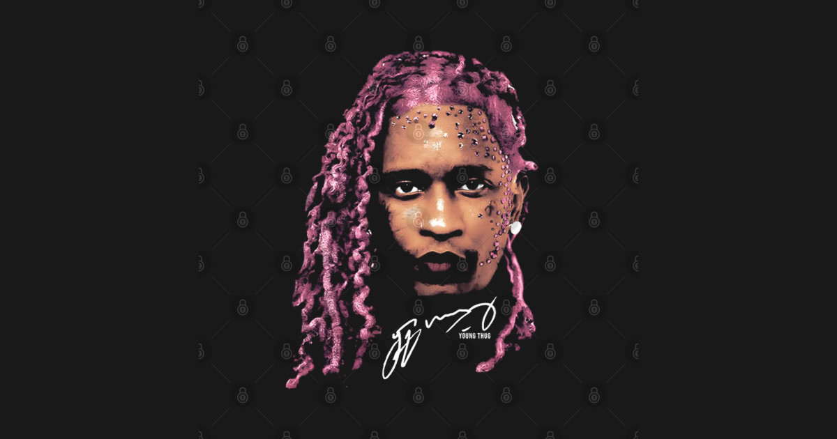Young Thug Pink Head - Young Thug - T-Shirt | TeePublic