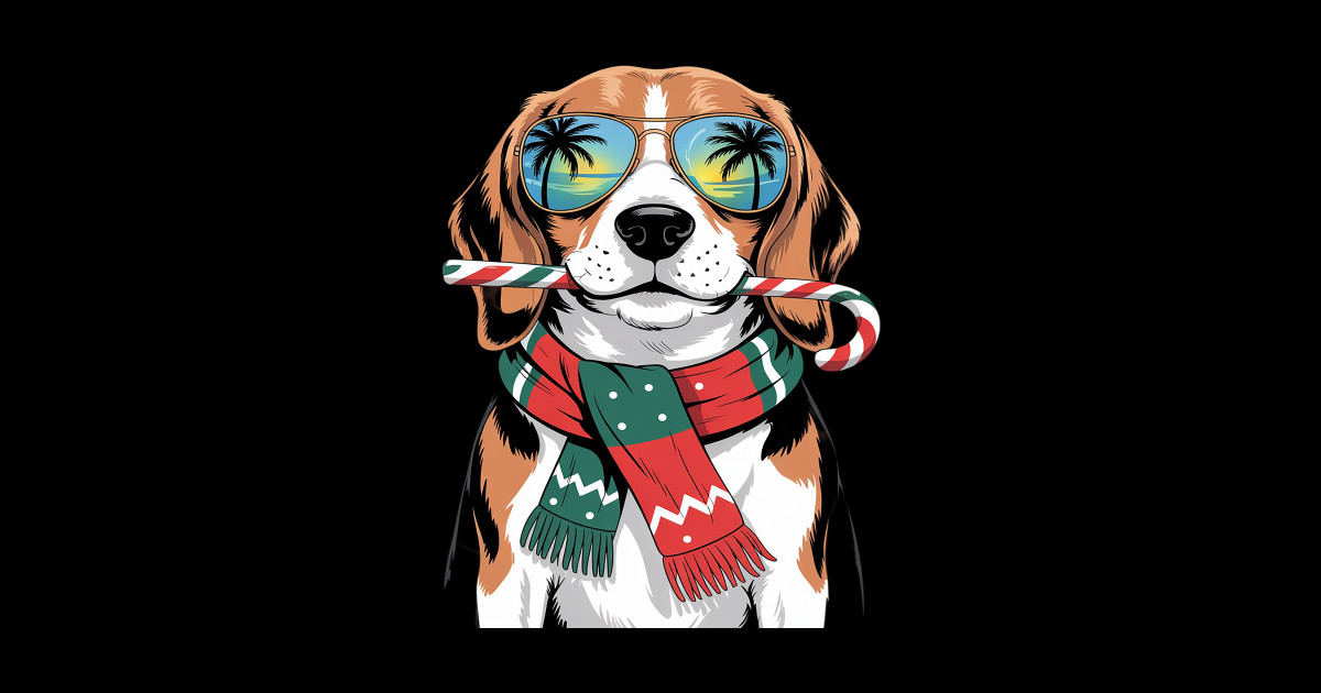 Christmas in July Beagle Sunglasses Dog Lovers Gift - Christmas In July ...
