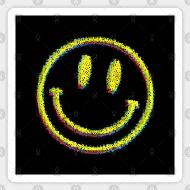 Acid Smiley - Acid House - Sticker | TeePublic