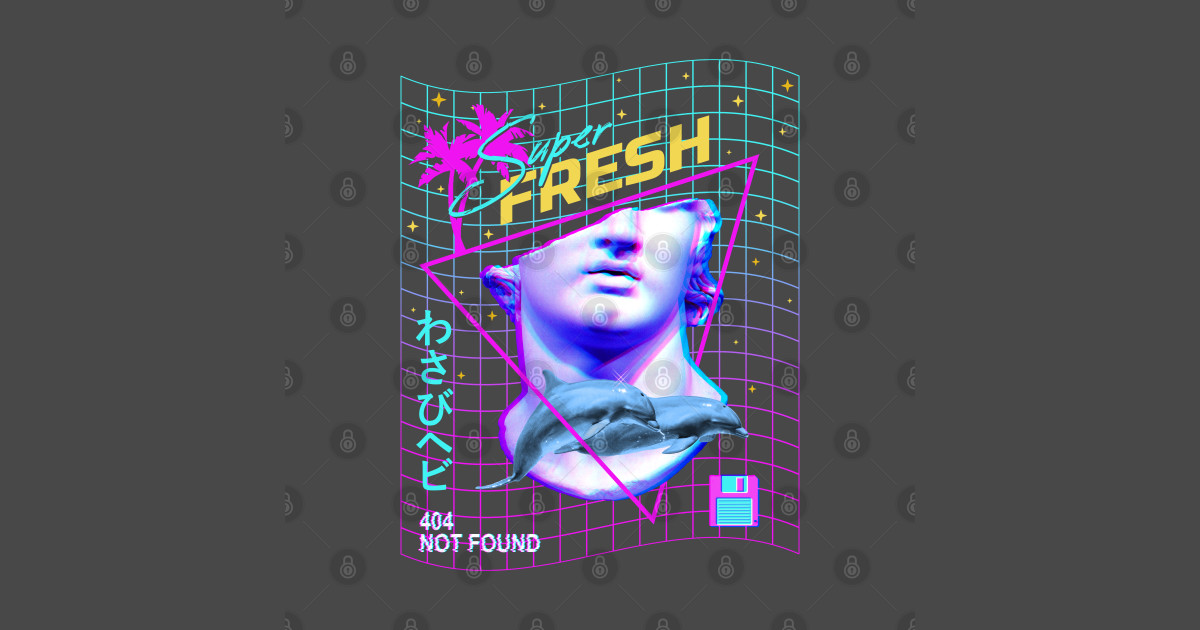 Super Fresh Vaporwave - Vaporwave - T-Shirt | TeePublic