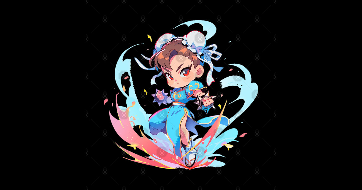 chun li - Chun Li - Sticker | TeePublic