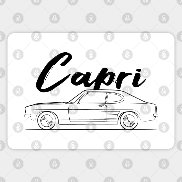 Classic Capri MK1 Racing Legend - Capri - Magnet | TeePublic