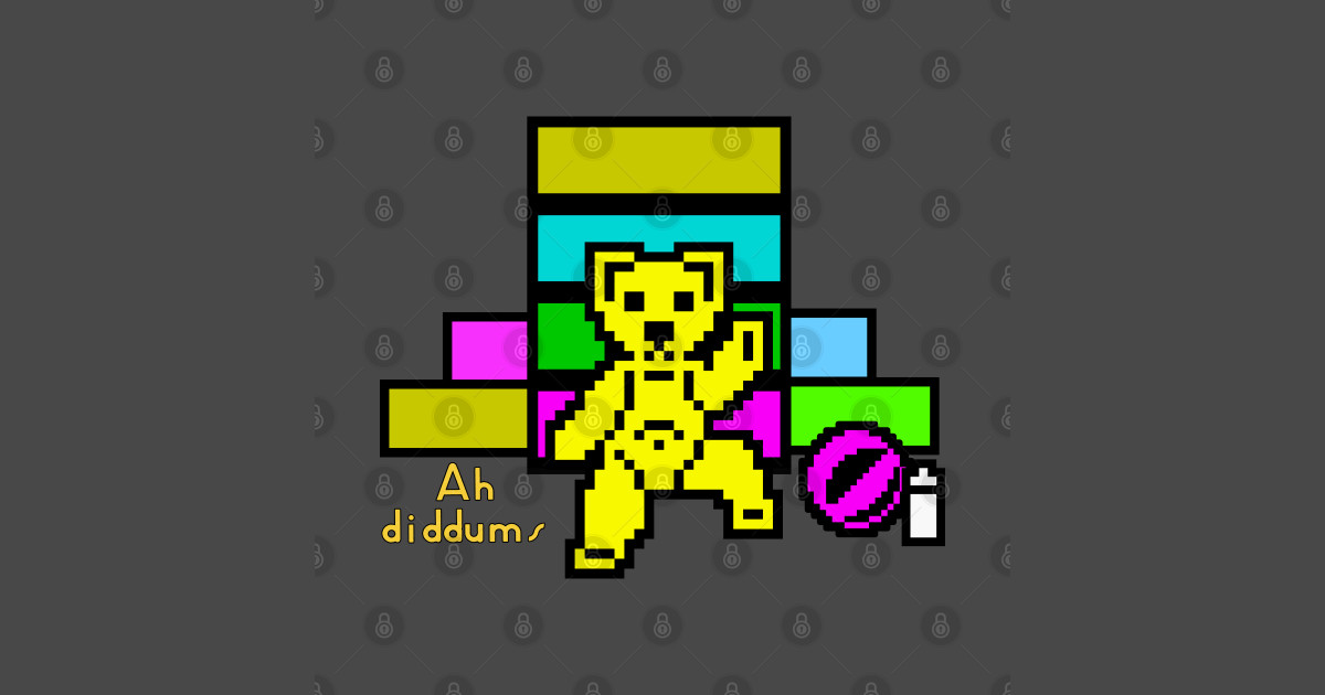 Ah Diddums - Pixel art (ZX Spectrum) - Ah Diddums - T-Shirt | TeePublic