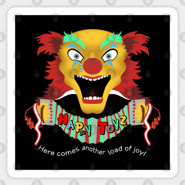 Maximum Overdrive Happy Toyz Truck Clown - Maximum Overdrive - Sticker ...