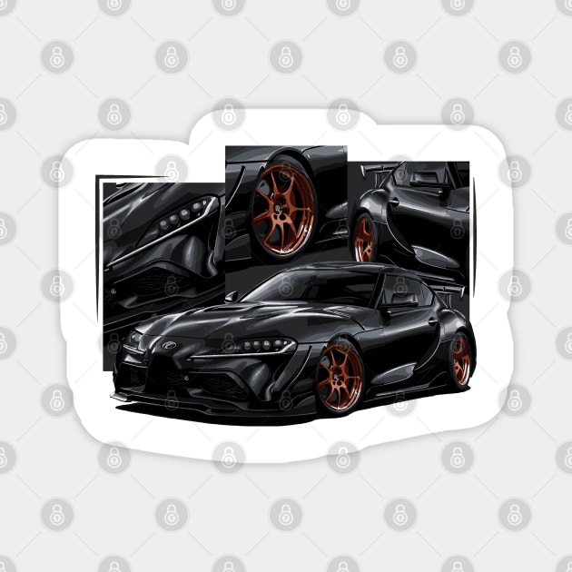 Toyota Supra MK5 JDM car - Supra - Magnet | TeePublic