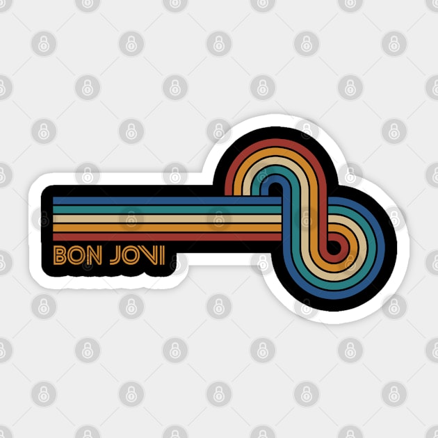 Bon Jovi Musical Note - Bon Jovi - Sticker | TeePublic