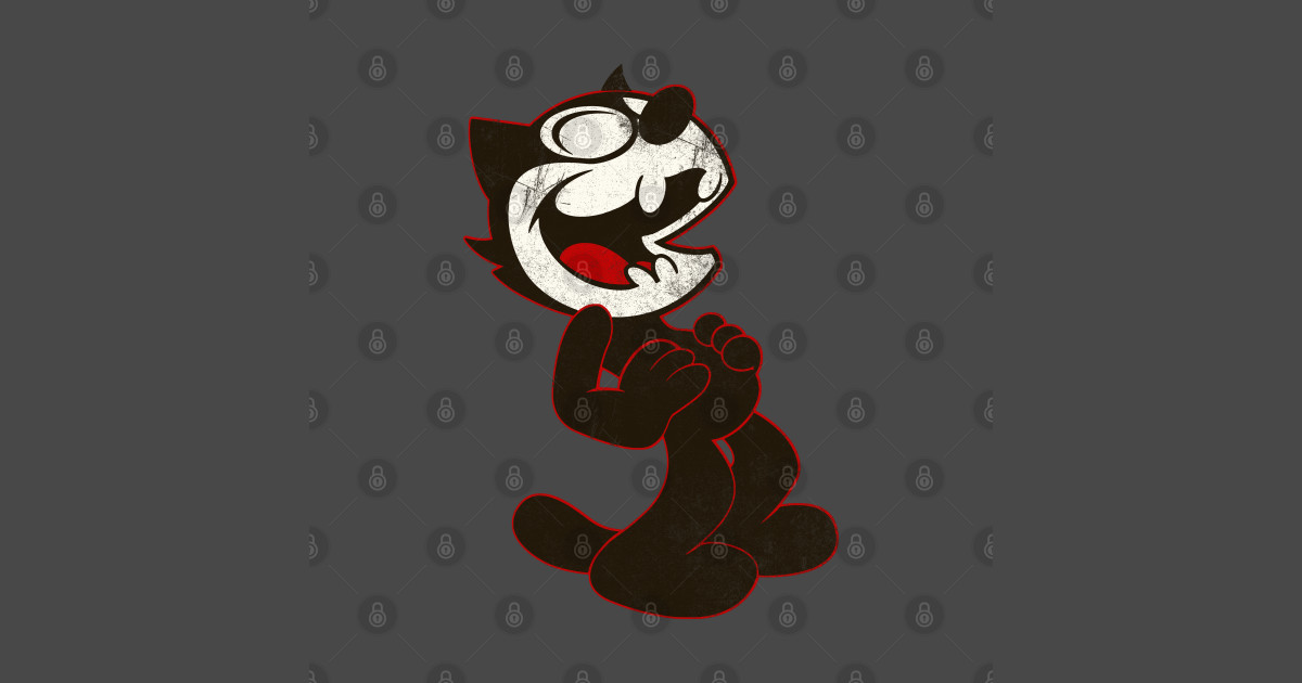 Vintage Original Felix the Cat Laughing - Felix The Cat - T-Shirt ...