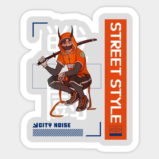 Anime Street Style - Anime Characters - Sticker | TeePublic