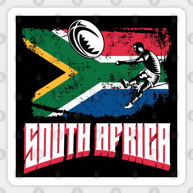 Rugby South Africa - South Africa Football - Sticker | TeePublic