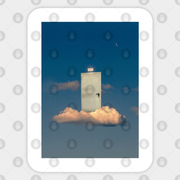 There's only one way out - Collage - Sticker | TeePublic