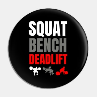 Weightlifting Deadlift Squat Bench Gym Pins and Buttons for Sale ...
