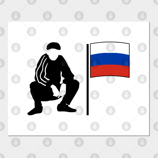 Russian slav squat - Russian - Posters and Art Prints | TeePublic
