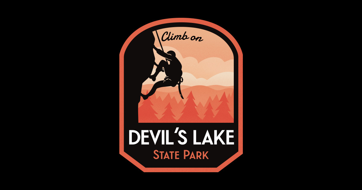 Devils Lake State Park Rock Climbing - Devils Lake State Park - Sticker ...