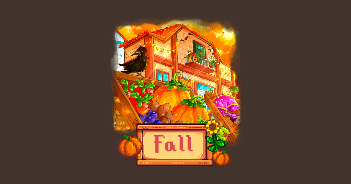 Autumn On Stardew Valley - Stardew Valley - T-Shirt | TeePublic