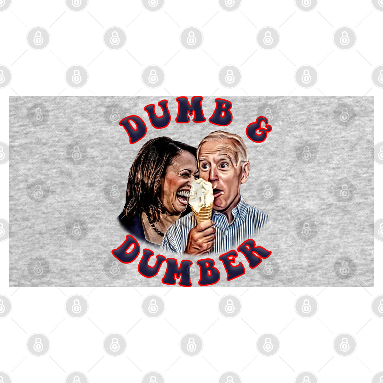 DUMB & DUMBER Biden and Harris Cartoon - Biden Harris Dumb Dumber Anti ...
