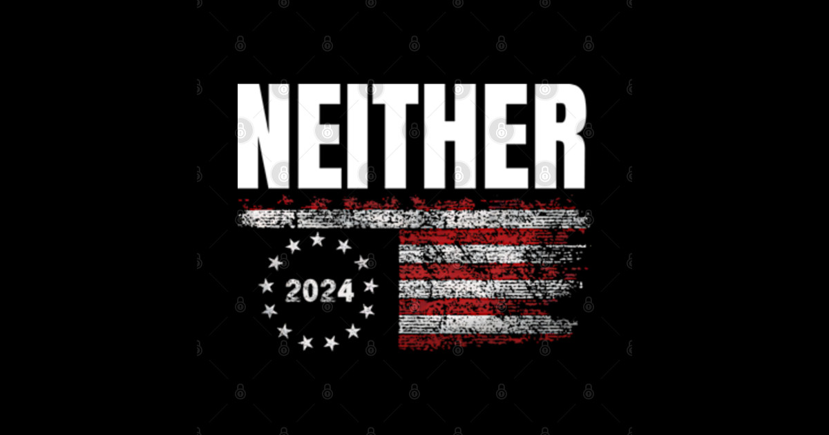 neither-2024 - 2024 Election Neither - Sticker | TeePublic