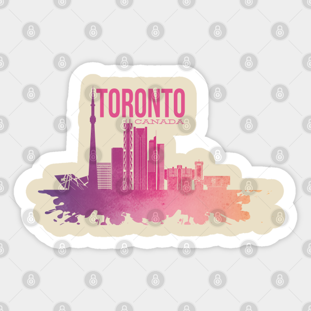 Toronto Canada Skyline - Toronto - Sticker | TeePublic