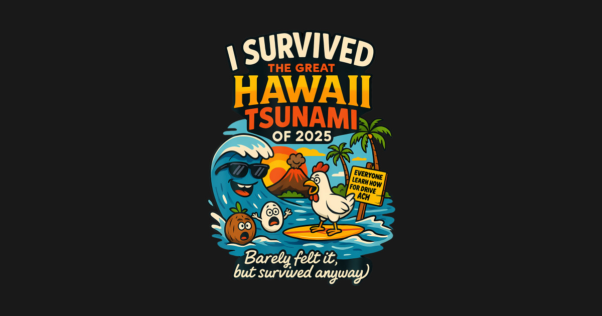 I Survived The Hawaii Tsunami Of 2025 - Hawaii Tsunami Survivor - T ...