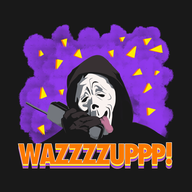 Wazzzzuppp Scary Movie - Movie - T-Shirt | TeePublic