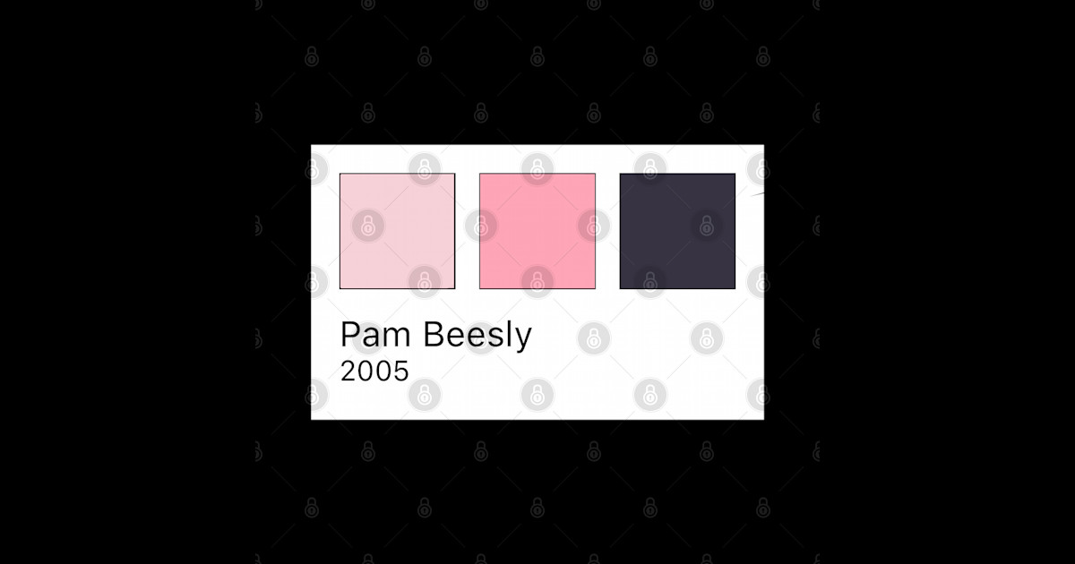 Pam Beesly Pantone - Pantene - Sticker | TeePublic