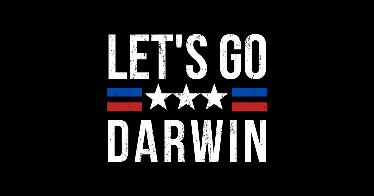 Lets Go Darwin US Flag Vintage - Darwin - Sticker | TeePublic