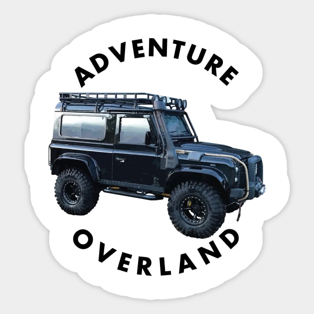 Adventure Overland Defender90 - Overland Life - Sticker | TeePublic