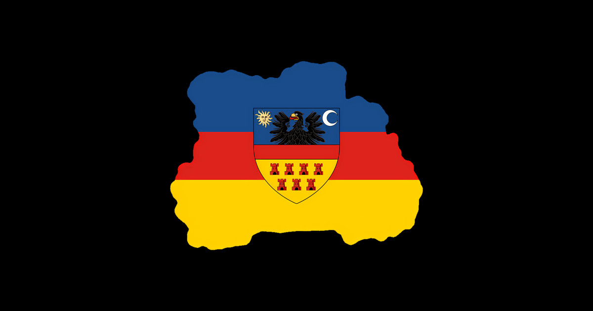 Flag Map Of Transylvania Roia - Flag Map Transylvania - Posters and Art ...