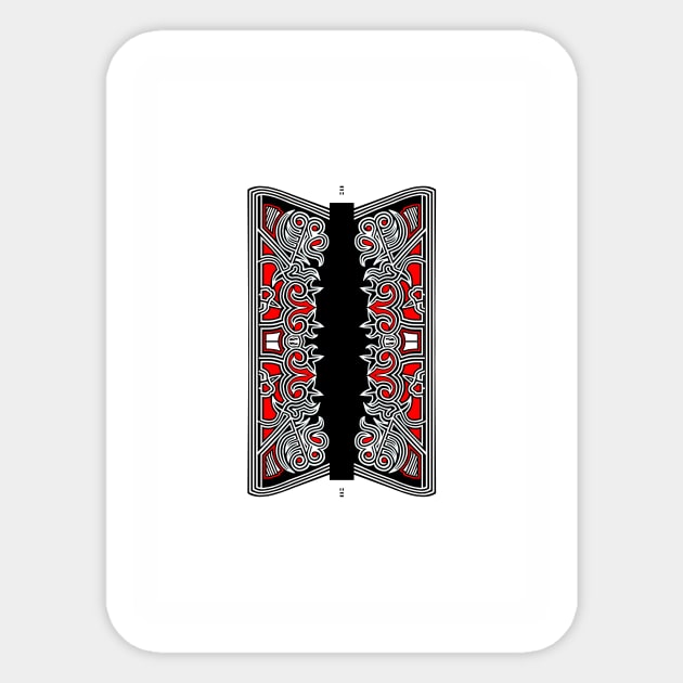 tribal batak motif 1 - Tribal Batak Motif 1 - Sticker | TeePublic