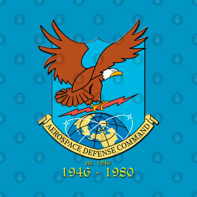 Vintage Aerospace Defense Command Emblem - Aerospace Defense Command ...