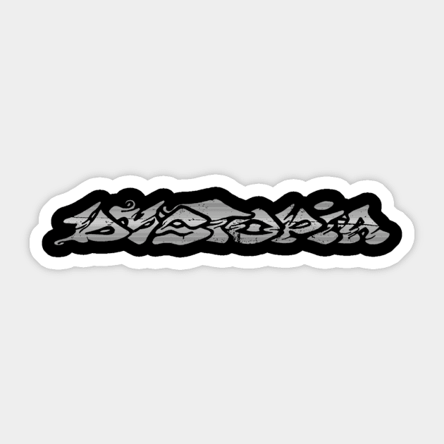 Dystopia Band Logo - Dystopia Band Logo - Sticker | TeePublic