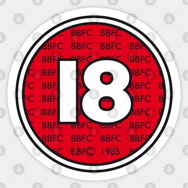 18-rated - Vhs - Sticker | TeePublic