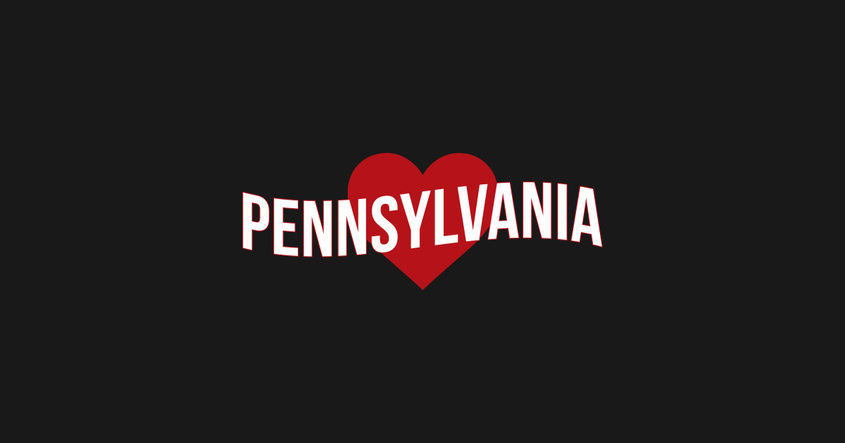 Pennsylvania Love - Pennsylvania - Sticker | TeePublic