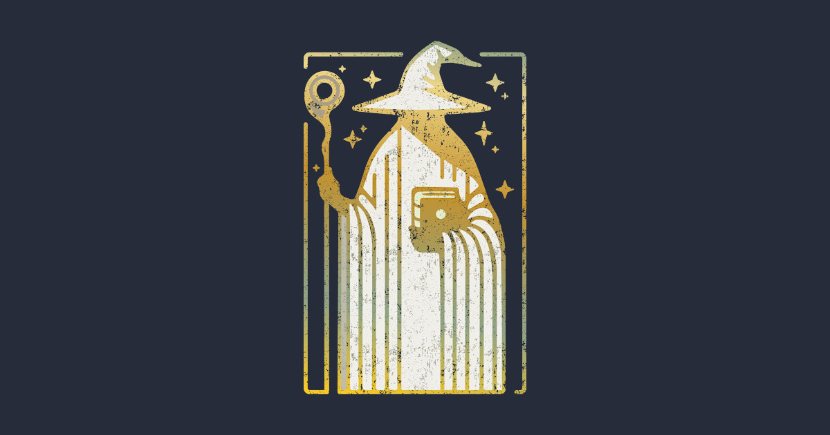 The Wizard Gold Vintage - Wizard - T-Shirt | TeePublic