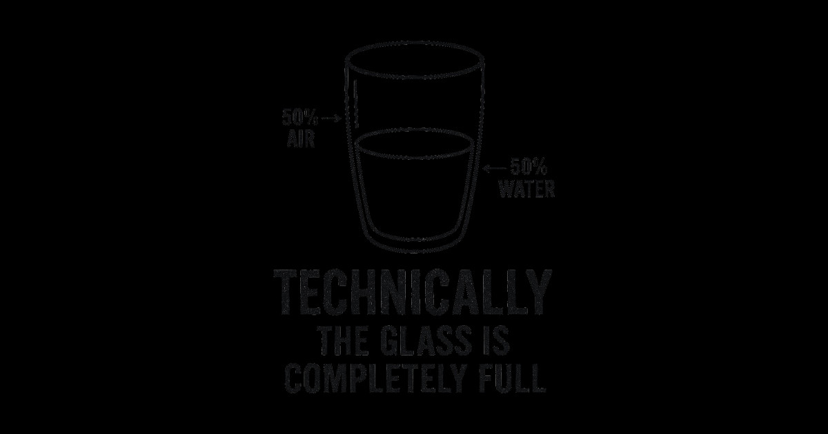 technically th glass is completly full - Technically The Glass Is ...
