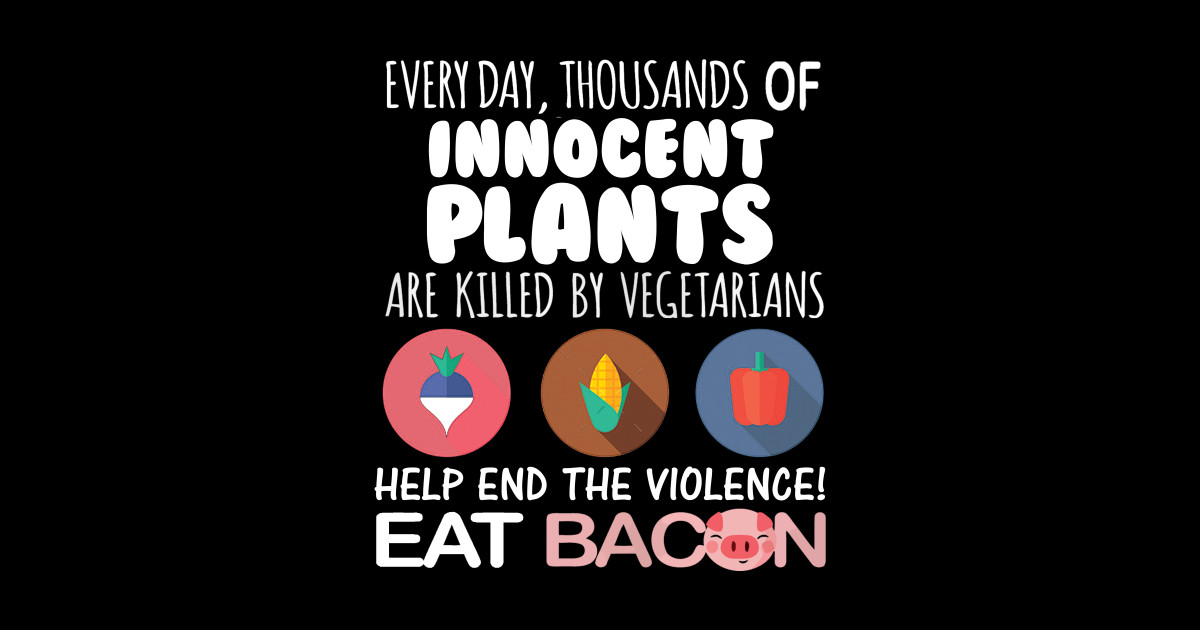 End the violence eat bacon - End The Violence Eat Bacon - Sticker ...