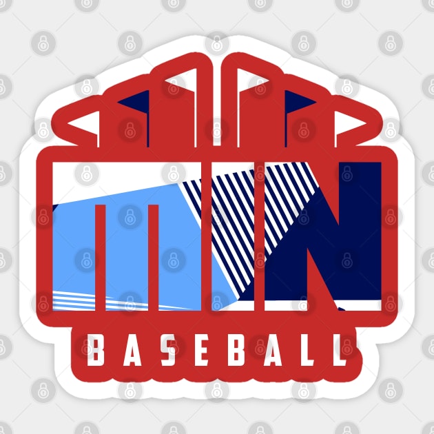 MIN Baseball Ballpark - Minnesota Twins Baseball - Sticker | TeePublic