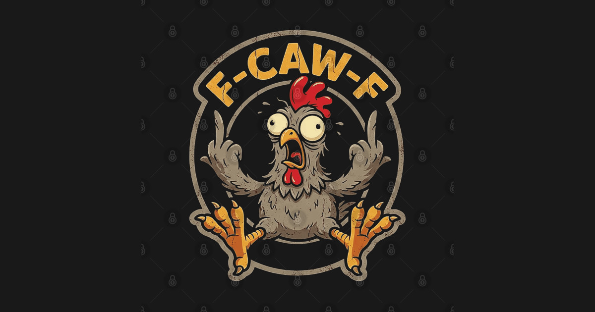 chicken Middle Finger Sarcastic Bird Funny Rebellion Slogan fcawf ...