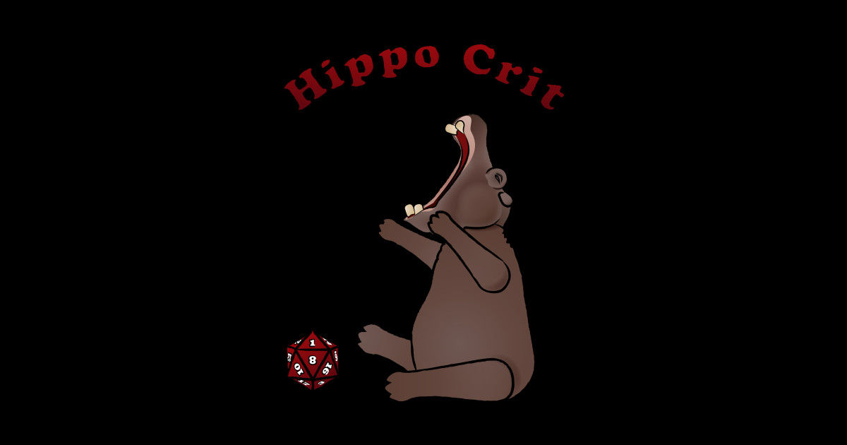 HIppo Crit Fail - Crit Fail - Sticker | TeePublic