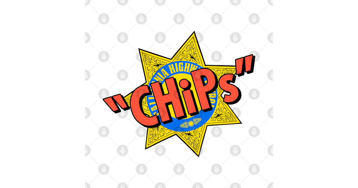 Chips Police Badge - Chips - T-Shirt | TeePublic
